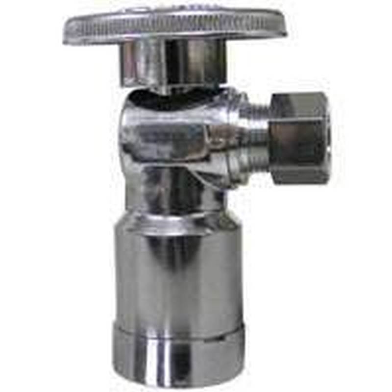 Watts KwikStop 1 4 Turn Quick Connect Angle Stop Valve 1 2 X 3 8 In 