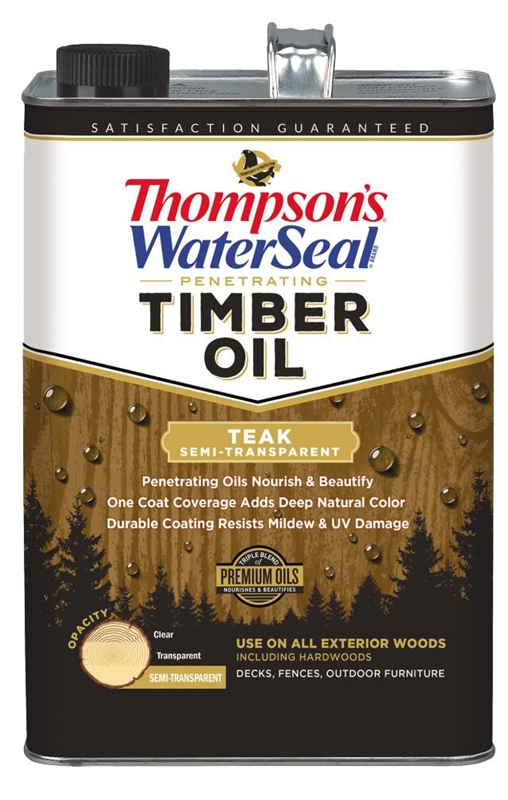Thompson's WaterSeal TH.048831-16 Penetrating Timber Oil, Teak, 1 gal ...