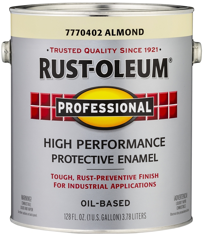 6825400: Rust-Oleum 7770402 Enamel Paint, Gloss, Almond, 1 gal, Can ...