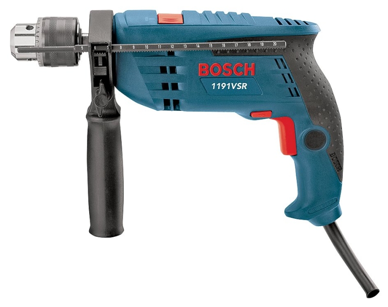 Bosch 1191VSRK Hammer Drill 7 A Keyed Chuck 1 2 in Chuck 48 000 bpm 0 to