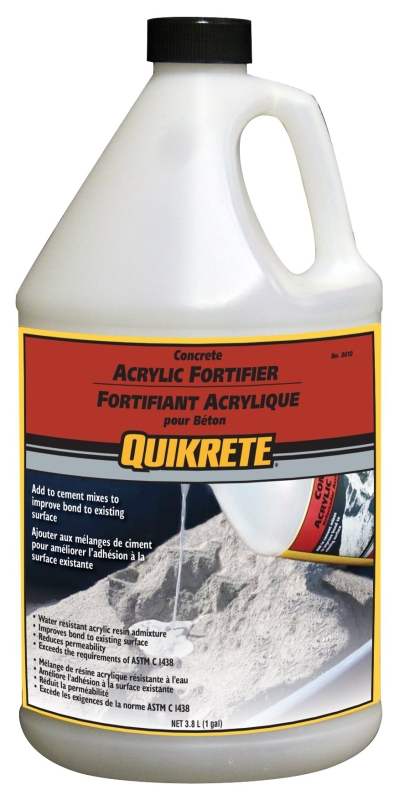 QUIKRETE - CANADA - Quikrete 861002 Concrete Acrylic Fortifier, Liquid, Slight Ammonia, White, 1 ...