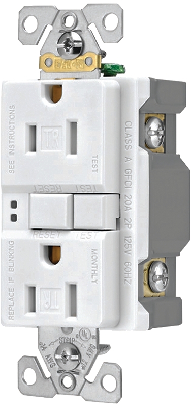 7335763: Eaton Wiring Devices SGF15W-3 GFCI Duplex Receptacle, 2 -Pole ...