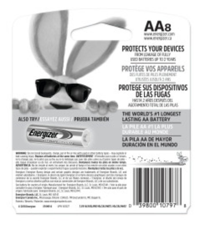 BATTERY ALKALINE MAX 8 PACK/AA